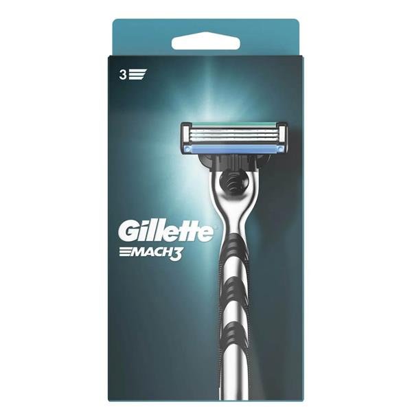 Gillette Mach3 Razor Handle Shaver + 1 Blade